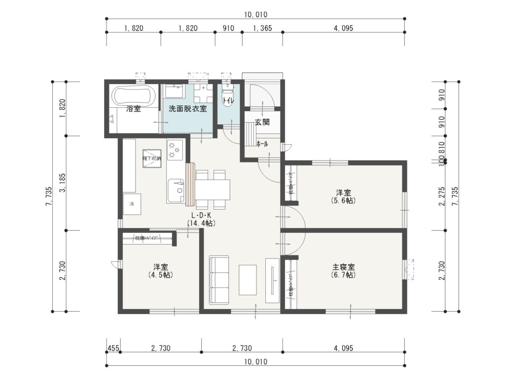 郡山市鳴神1丁目に3LDK平屋を販売開始しました。｜福島県郡山｜新築・リフォーム・不動産の株式会社アイビーホーム
